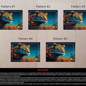 Leopard Head Card Skin, Wild Cat Animal Card Skin, Debit Card Sticker ...