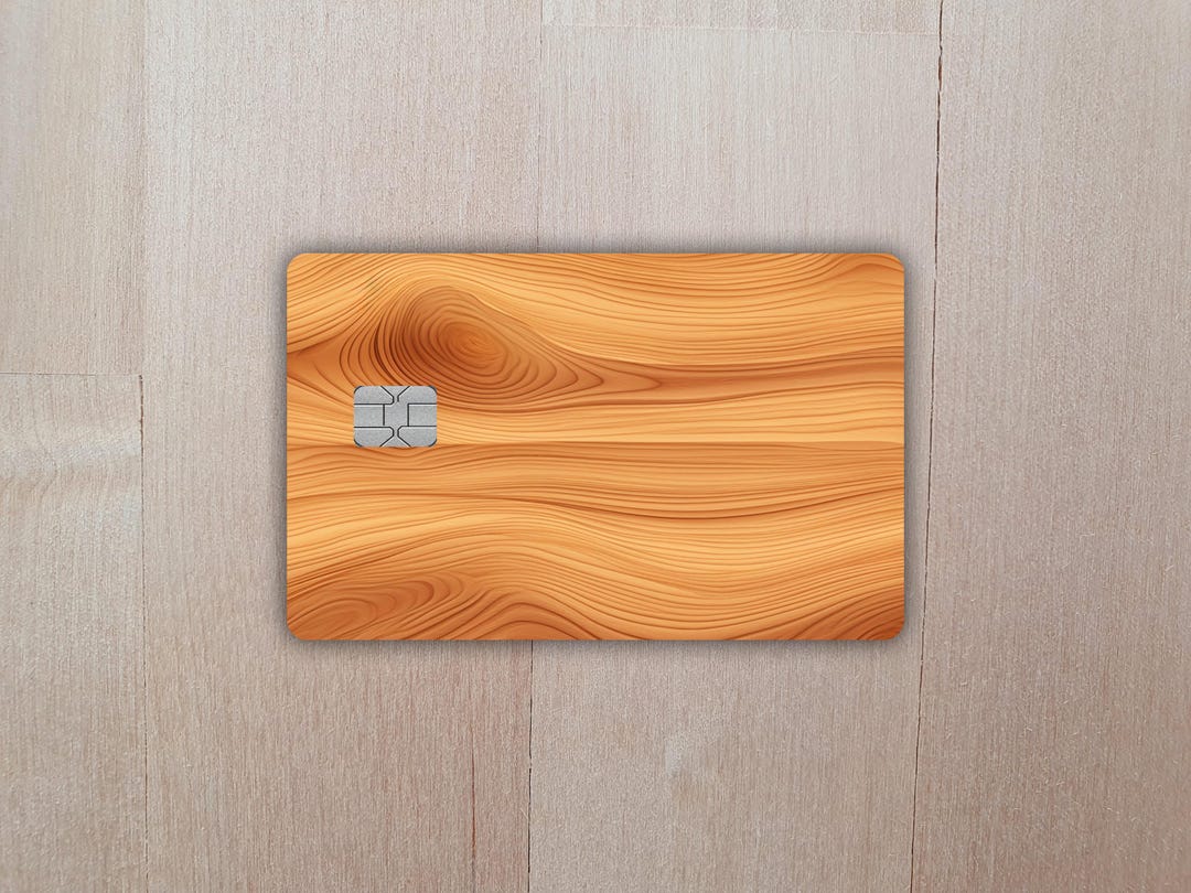 Oak Wood Pattern, Wood Card Skin Cover, Nature Lovers Gift Idea, Credit ...