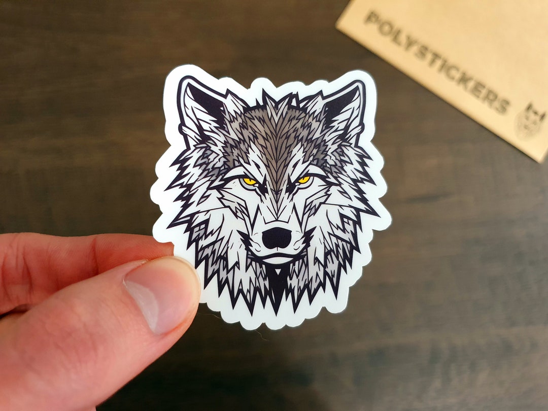 Wolf Sticker Wild Wolf Sticker Wolf Statue Wolf Art Wolf Gift Wolf Car ...