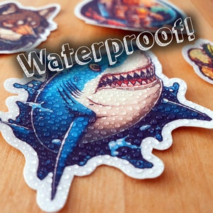 Tropical Waterfall Sticker, Waterfall Sticker, River Sticker, Nature ...