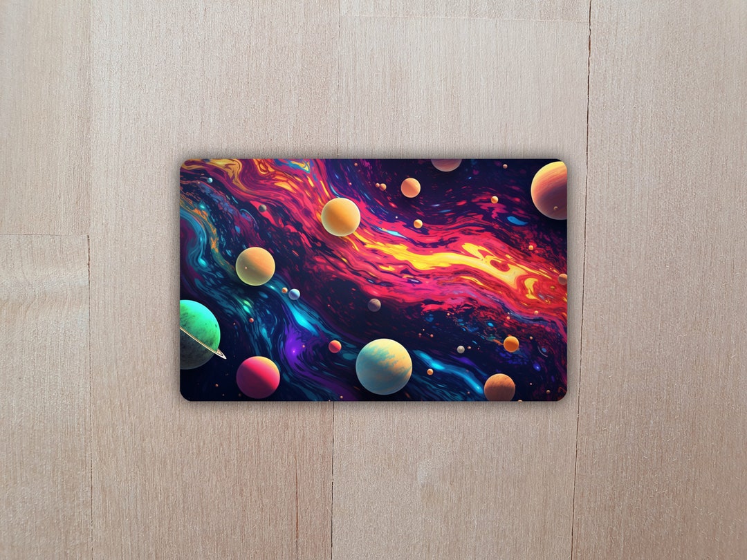 Galaxy Space Pattern, Cartoon Space Card Skin Cover, Planet Skin ...