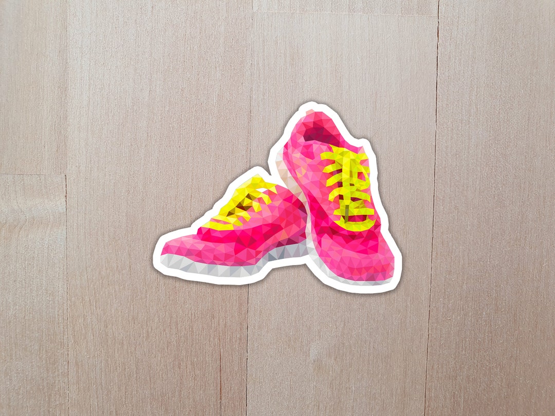 Pink Sneakers Sticker | Shoes Sticker | Sport Stickers | Sport Sticker ...
