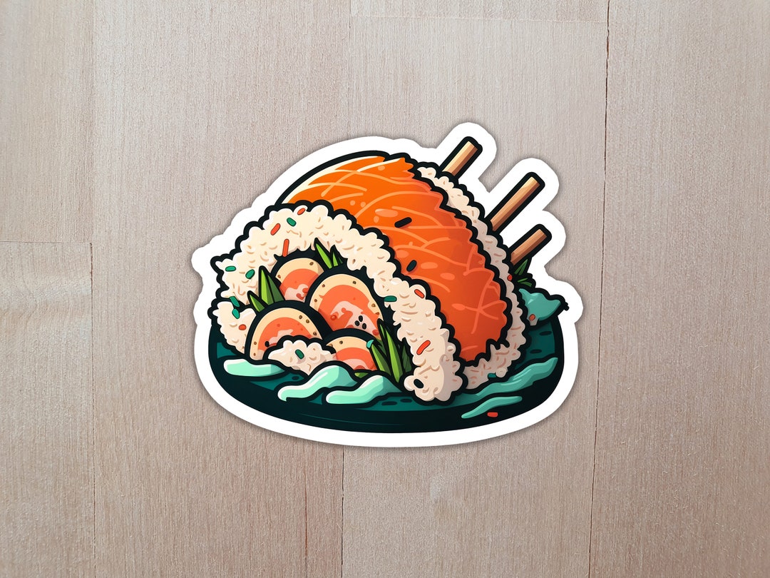 Sushi Sticker, Food Sticker, Japanese Food Sticker, Japanese Sushi ...