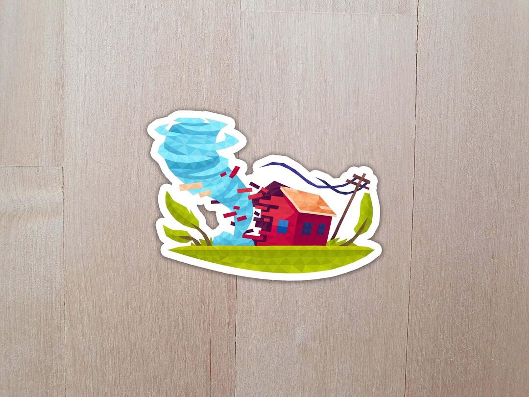 Tornado Season Sticker | Vibrant Waterproof Vinyl Sticker for ...