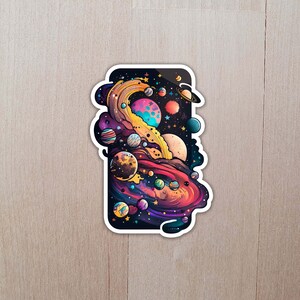Space Sticker, Galaxy Sticker, Stars Sticker, Planets Sticker, Milky ...