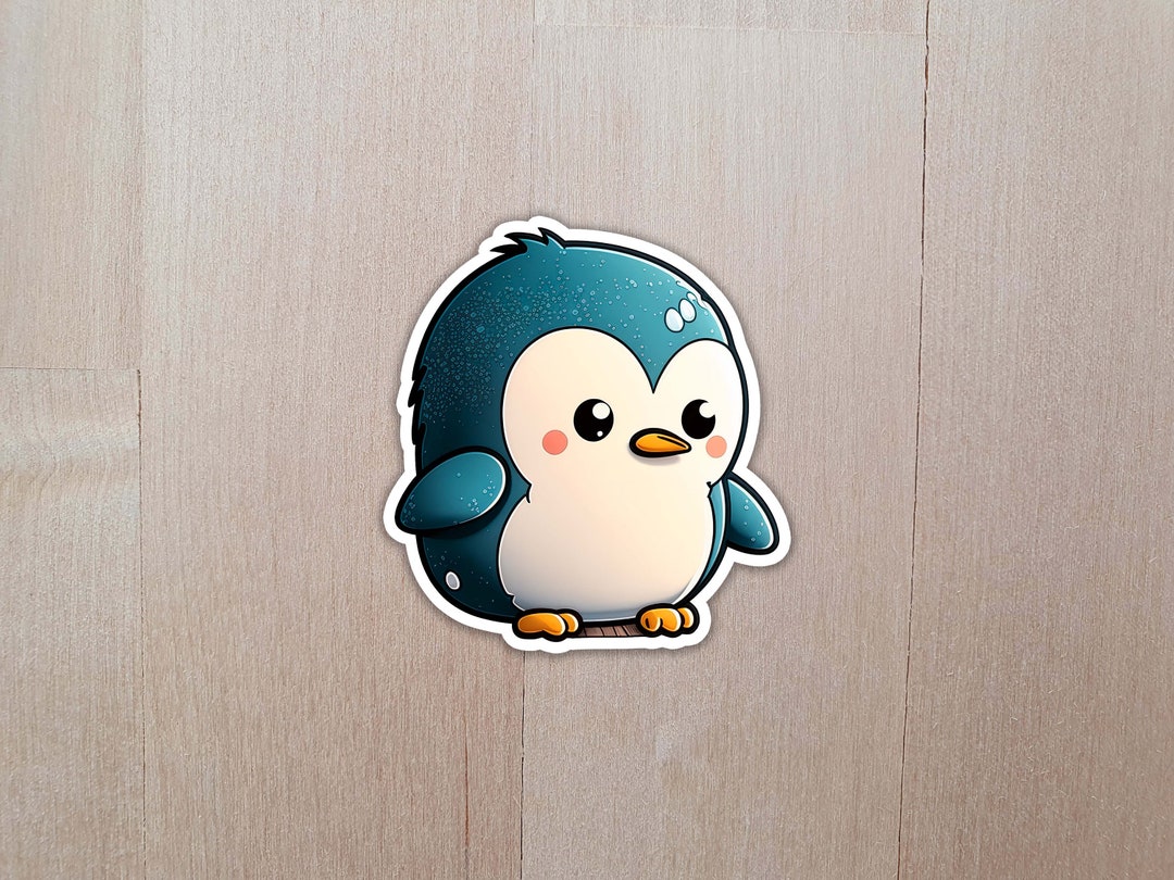 Baby Penguin Sticker, Cartoon Penguin Sticker, Cute Penguin Sticker ...