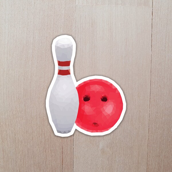 Bowling Sticker - Etsy
