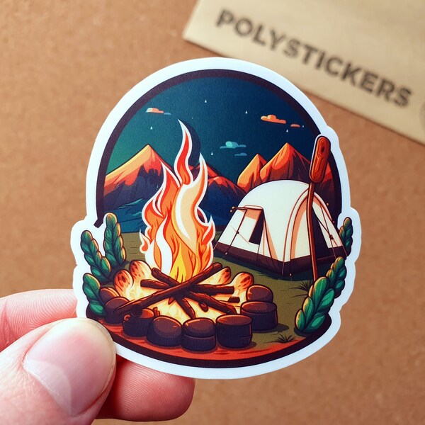 Tent Sticker - Etsy