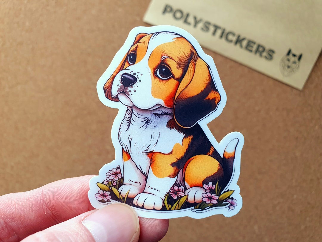 Cute Puppy Sticker, Puppy Sticker, Dog Sticker, Puppy Lover, Dog Lover ...