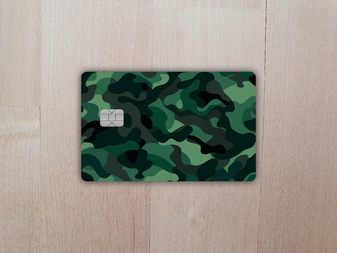 Green Camo, Green Camouflage Card Skin, Camouflage Card Skin, Credit ...