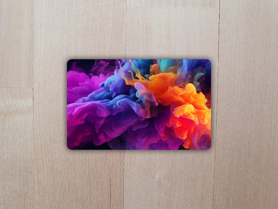 Colorful Rainbow Smoke Mix, Smoke Art Card Skin, Rainbow Colors Skin ...
