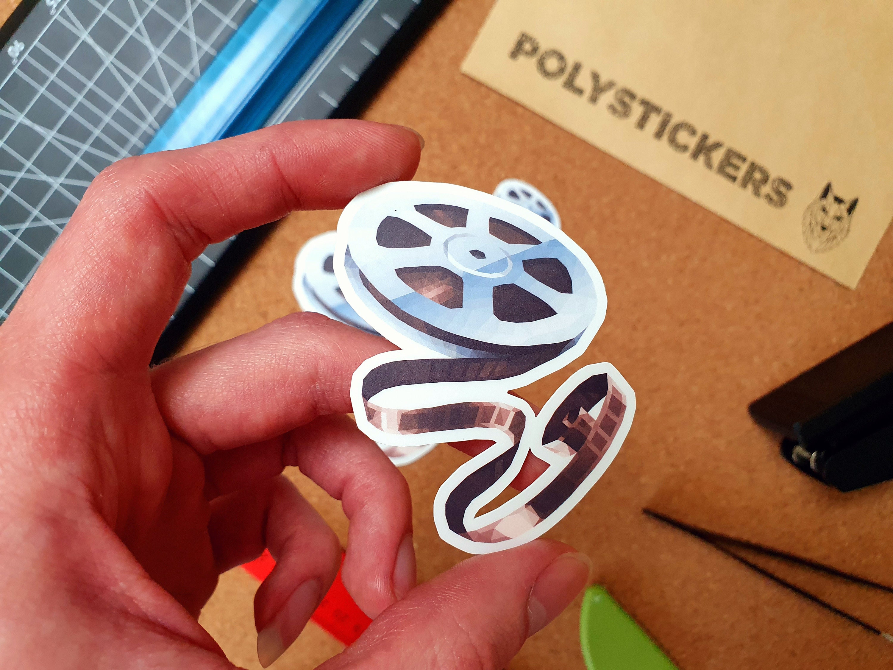 Tape Sticker Reels Sticker Tape Sticker Movie Sticker - Etsy