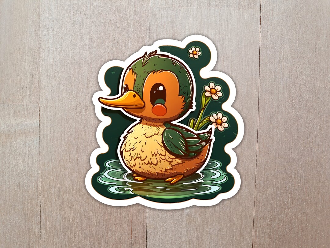 Baby Duck Sticker, Little Duck Sticker, Duck Sticker, Bird Sticker ...