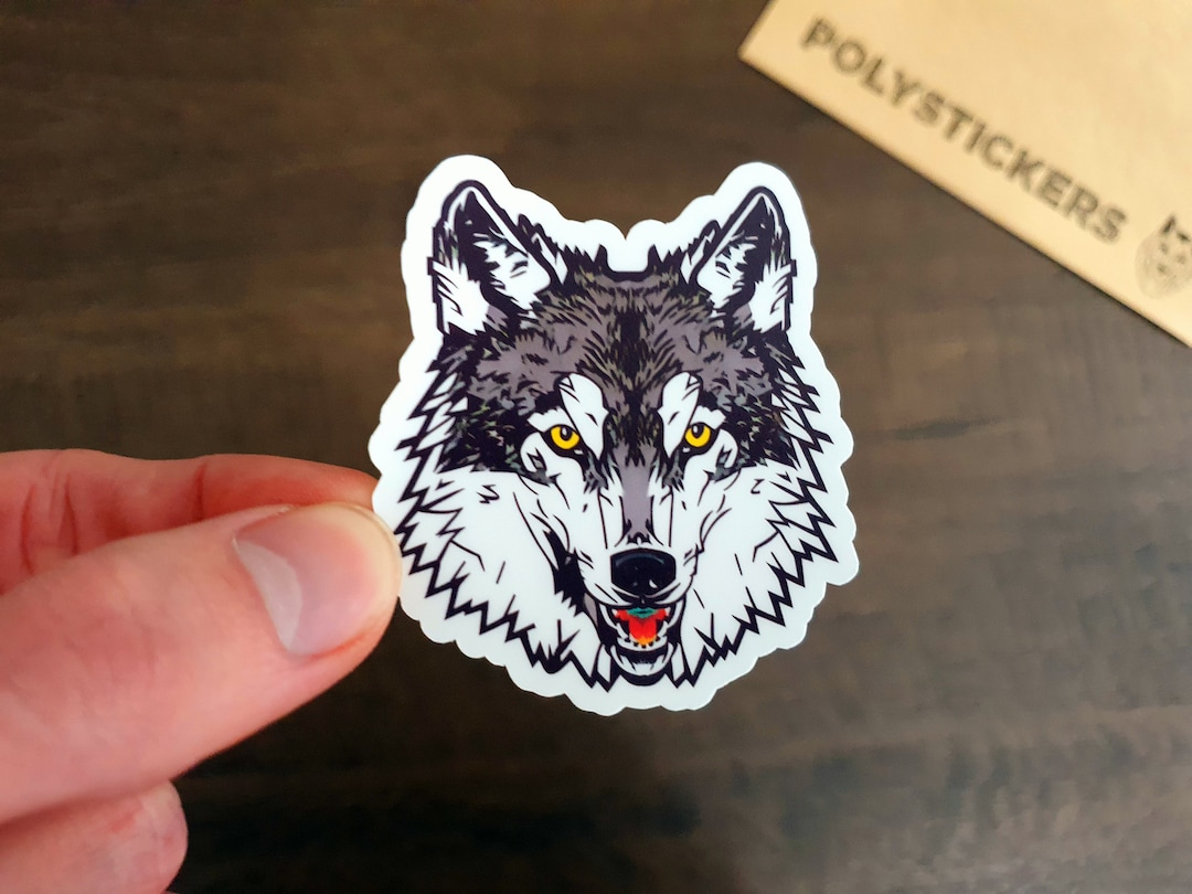 Wolf Sticker Wild Wolf Sticker Wolf Statue Wolf Art Wolf Gift Wolf Car ...
