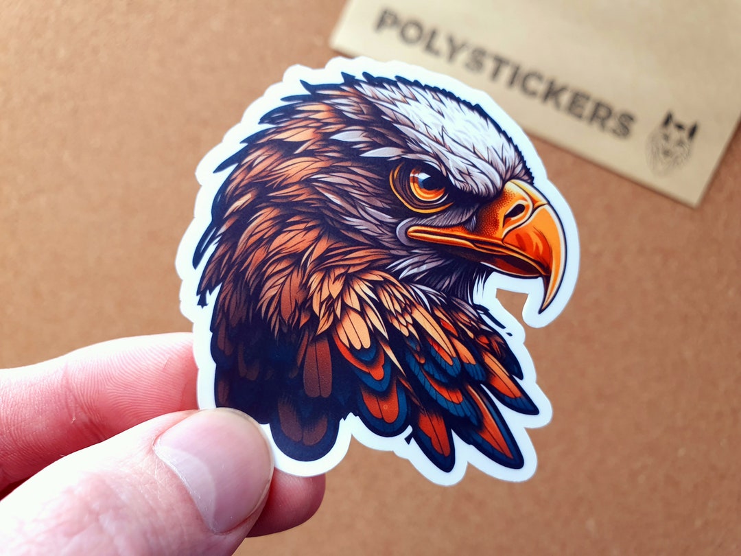 Eagle Head Sticker, Eagle Sticker, Bird Sticker, Predator Sticker, Bird ...