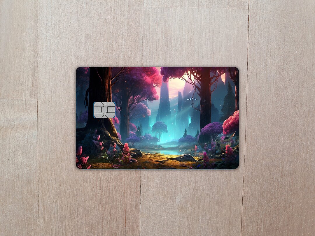 Majestic Forest Card Skin Fantasy Forest Skin Woods and - Etsy