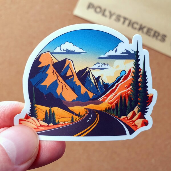 Mountain Sticker - Etsy