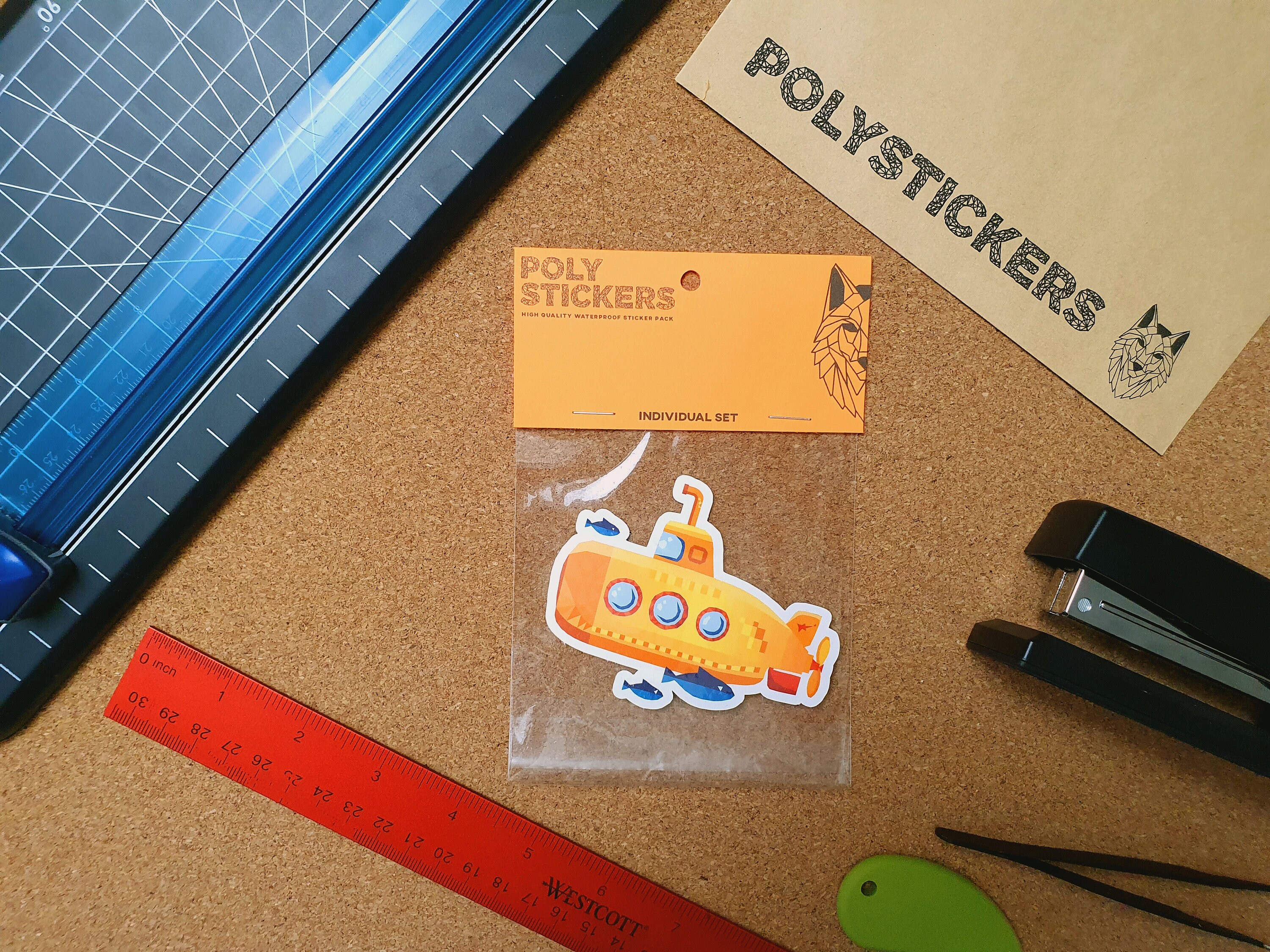 Submarine Sticker Vibrant Waterproof Vinyl Sticker for - Etsy