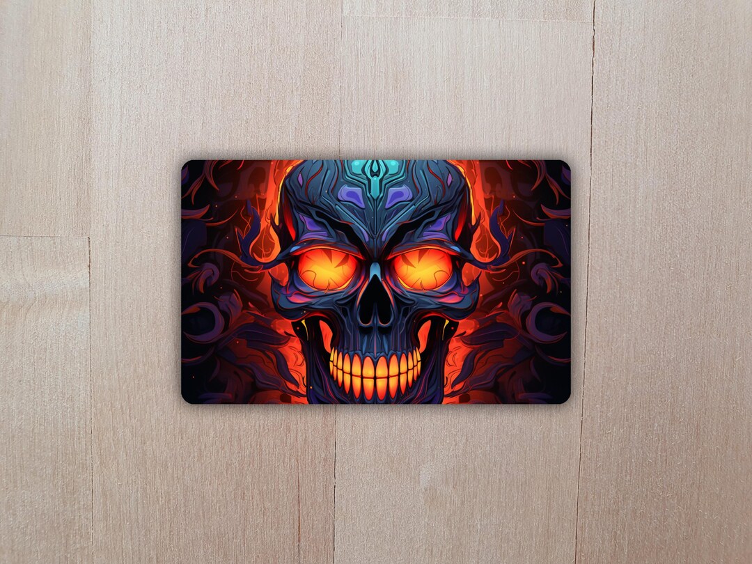 Killer Skull Card Skin, Smiling Skull Card Skin, Debit Card Sticker ...