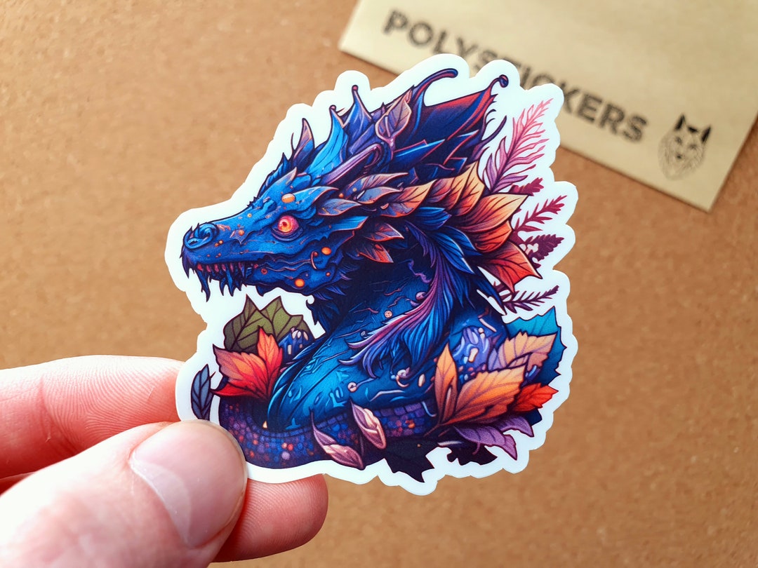 Fantasy Dragon Sticker, Fantasy Sticker, Dragon Sticker, Mythology ...
