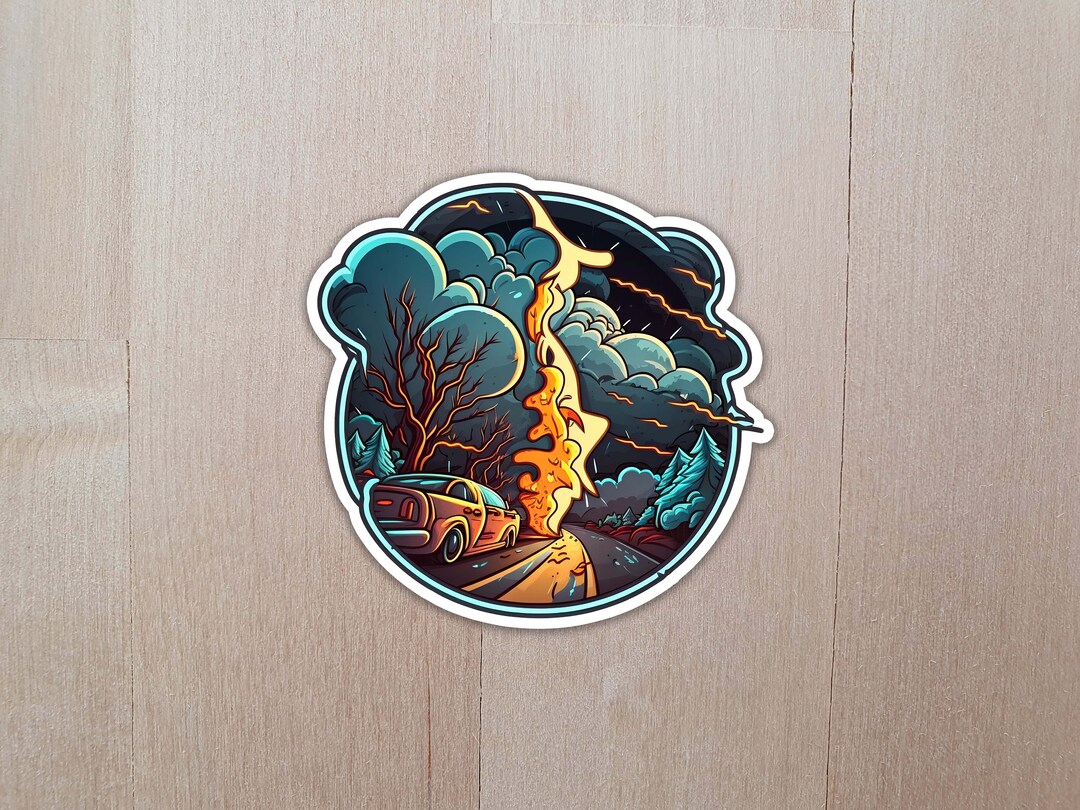 Lightning Sticker, Thunder Sticker, Thunderstorm Sticker, Clouds ...