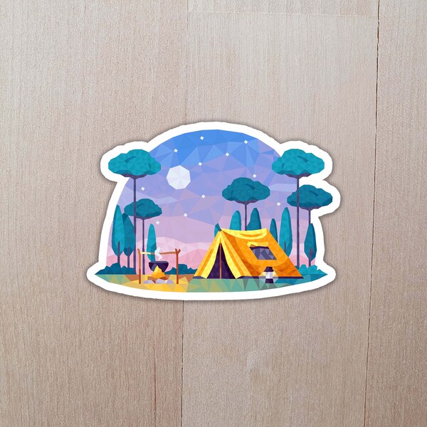 Tent Sticker - Etsy
