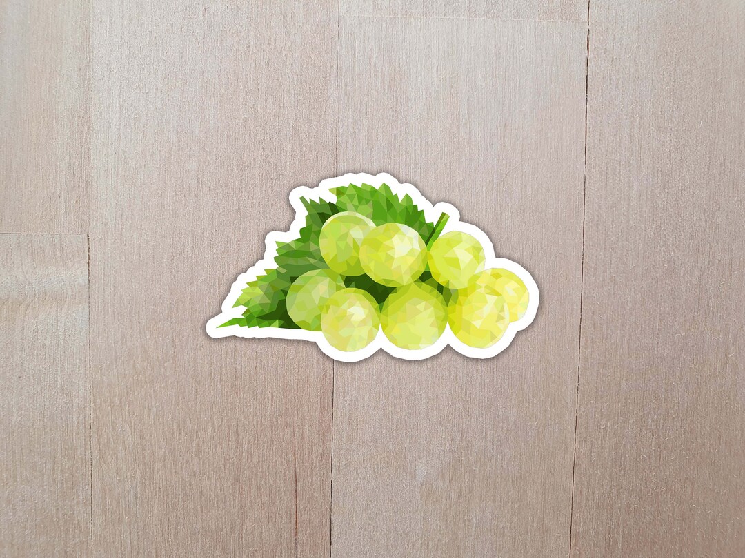 Grapes Sticker | Grape Sticker | Fruit Sticker | Vine Sticker | Grape ...