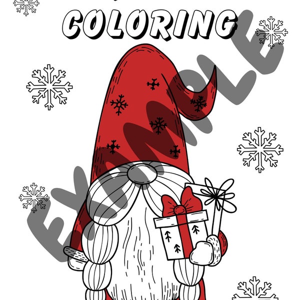 Gonk Coloring Pages - Etsy UK