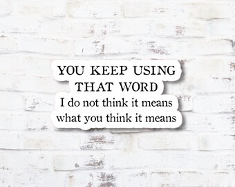 Princess Bride Quote - Etsy