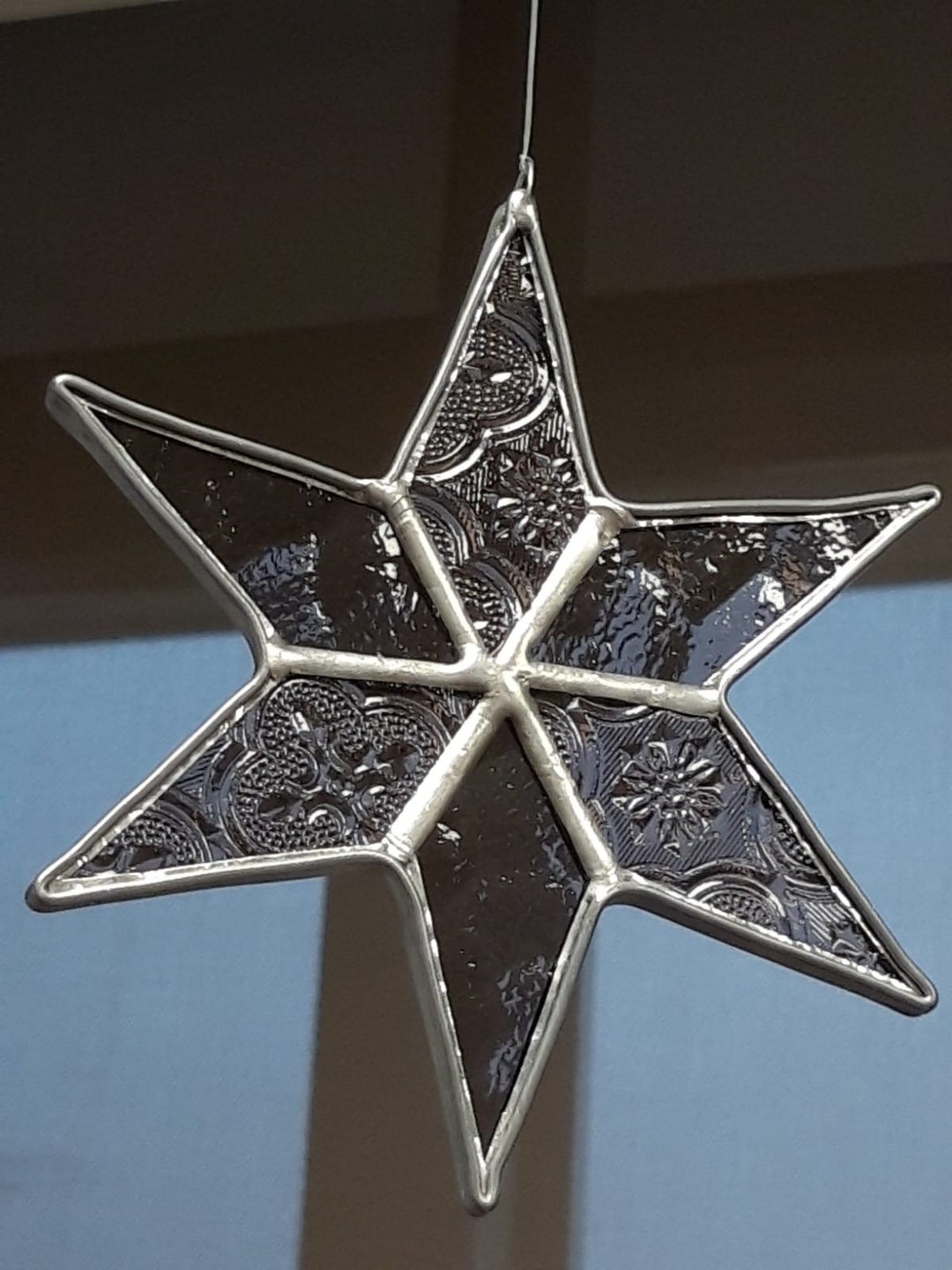 Star Glass Soldered-technique Tiffany/glass/suncatcher/exclusive Piece ...