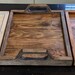 Handmade Custom Personalised Engraved Rustic Wooden Serving Tray Small ...