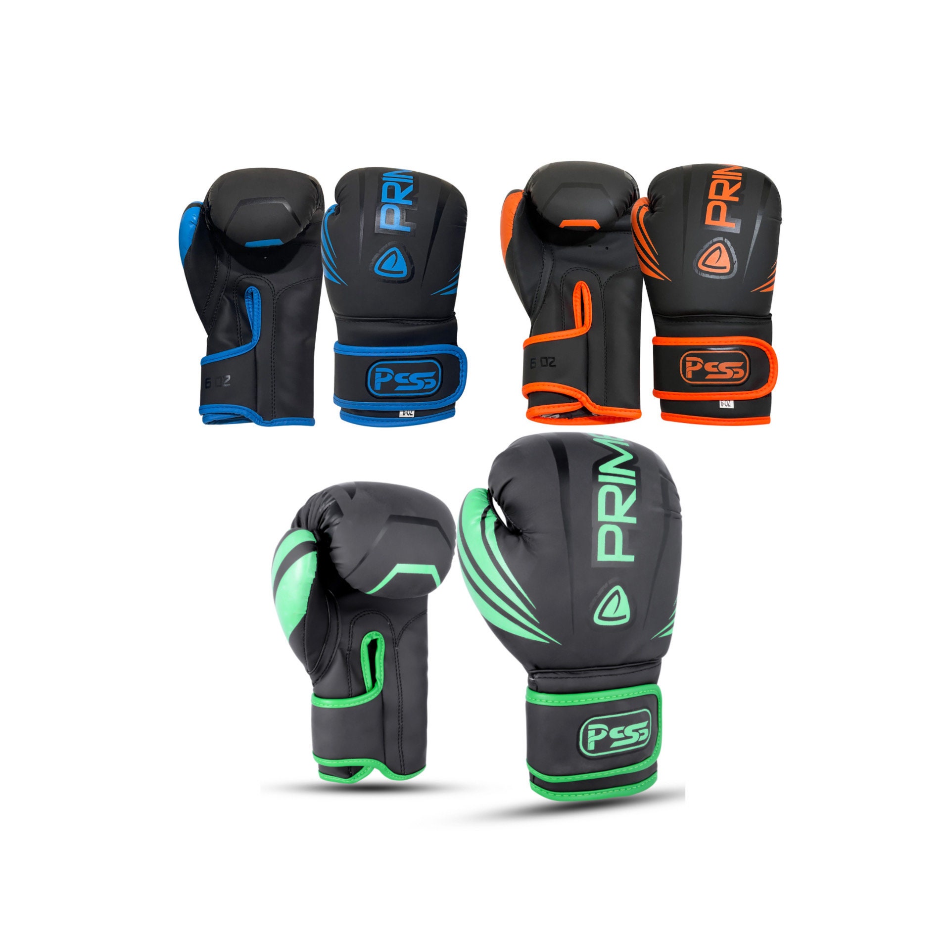 PSS PU Matt Leather Kids Boxing Gloves 4oz, 6oz, 8oz Kickboxing Junior ...
