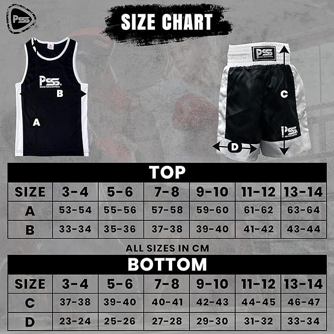 PSS Kids Boxing Set of 6 Pcs Uniform, Focus Pad, Boxing Gloves ...