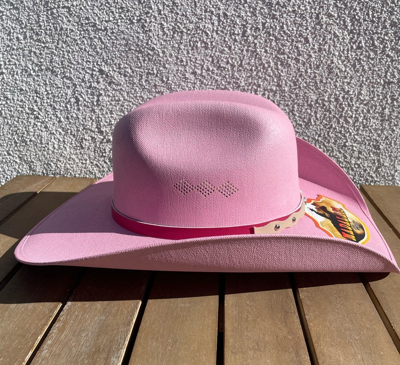 Pink Cowboy Hat for Girls Cowboy Hat Women Straw Hat Wool Felt Cowboy ...