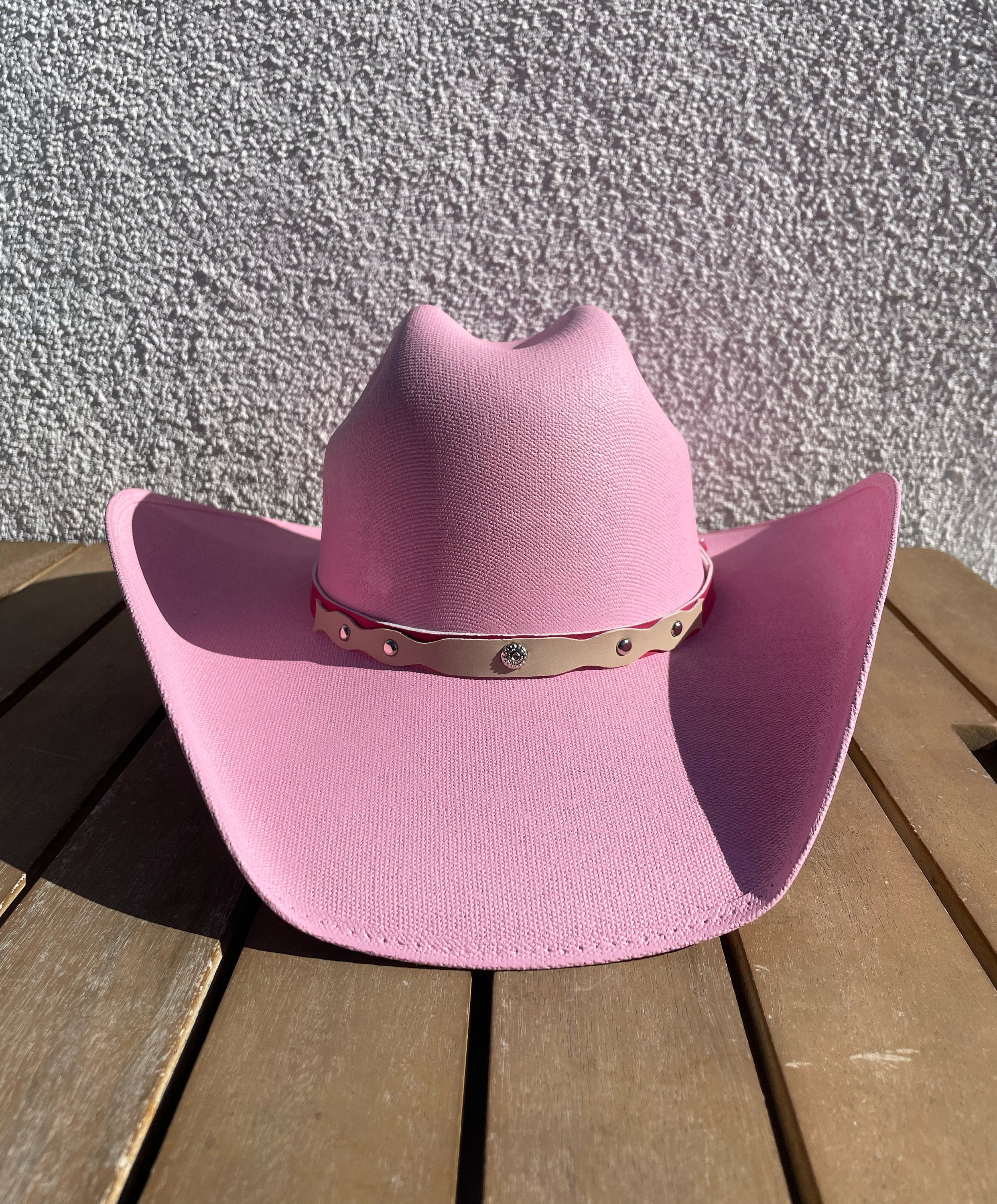 Pink Cowboy Hat for Girls Cowboy Hat Women Straw Hat Wool Felt Cowboy ...