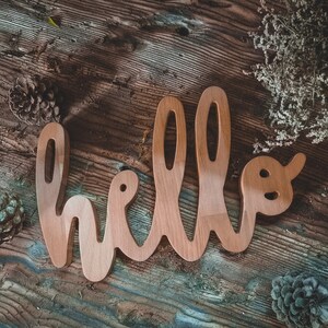 Wood Letters, Wedding Favors, Hello Wooden Letters, Hello Wood Sign ...
