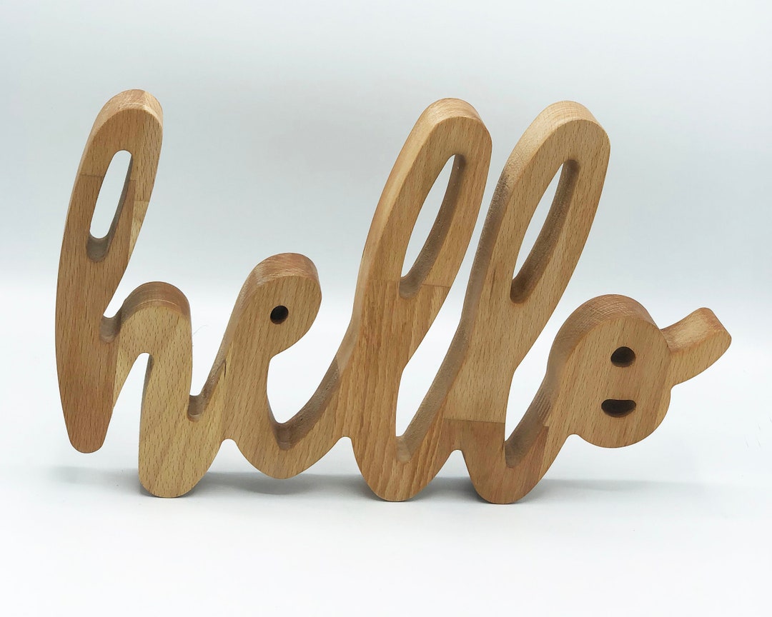 Wood Letters, Wedding Favors, Hello Wooden Letters, Hello Wood Sign ...