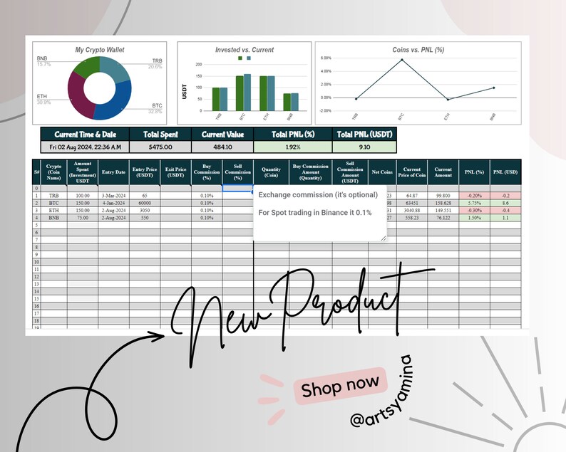 2024 Crypto Excel Template, Investment Tracking, Portfolio Tracking ...