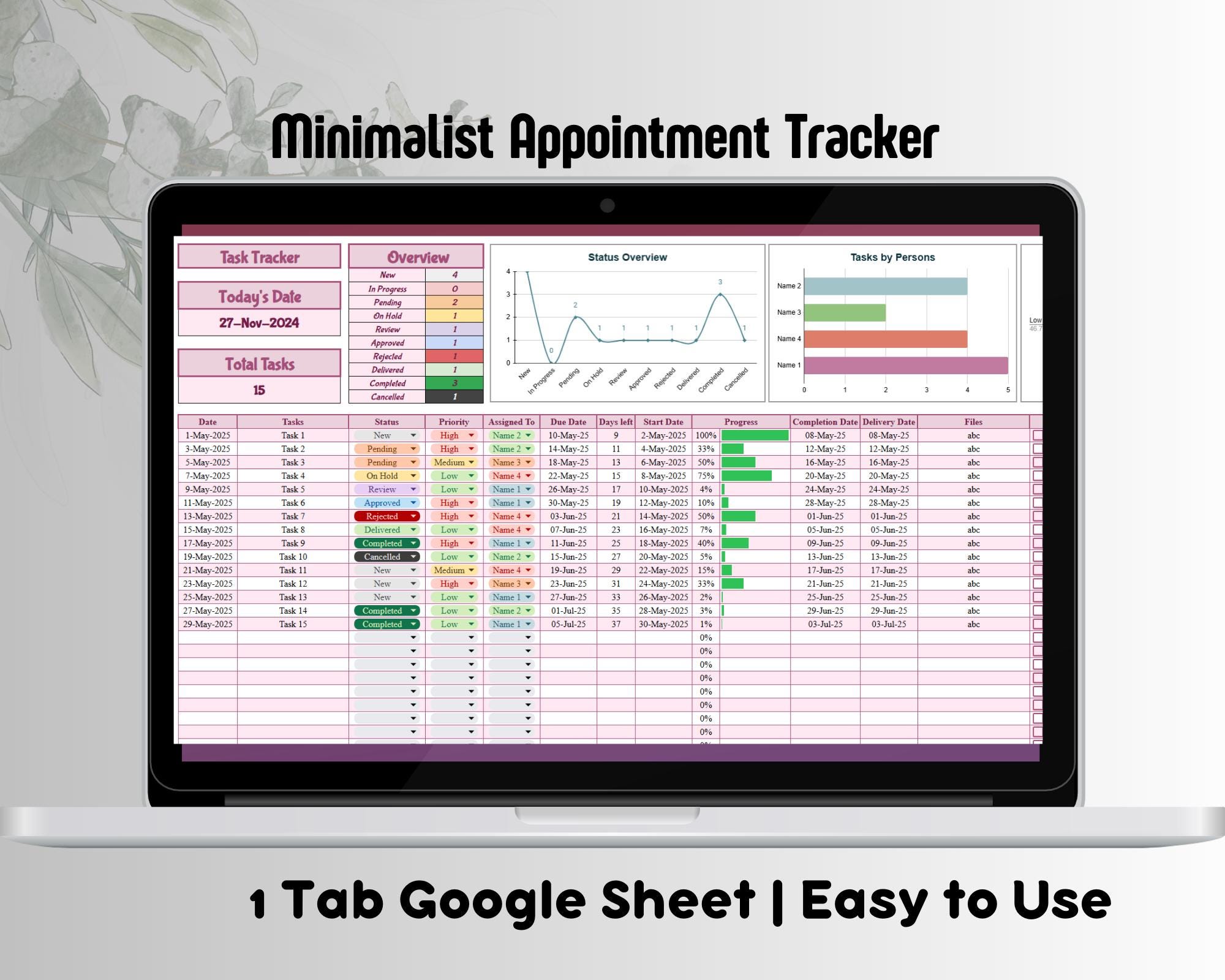 2025 Editable Monthly Calendar Google Sheets, Calendar Template, 2025 ...