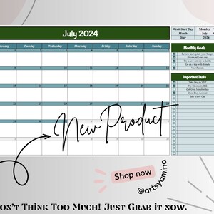 Editable Monthly Calendar Google Sheets, 2025 Calendar Template, 2025 ...
