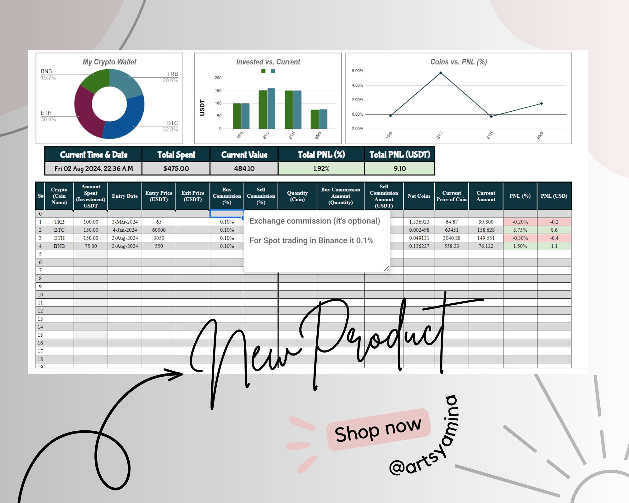 2024 Crypto Excel Template, Investment Tracking, Portfolio Tracking, Crypto Tracking ...