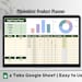 Etsy Digital Product Template, Digital Seller Product Plan Google Sheet ...