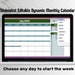 Editable Monthly Calendar Google Sheets, 2025 Calendar Template, 2025 ...