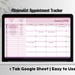 2025 Editable Monthly Calendar Google Sheets, Calendar Template, 2025 ...