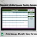 Editable Monthly Calendar Google Sheets, 2025 Calendar Template, 2025 ...