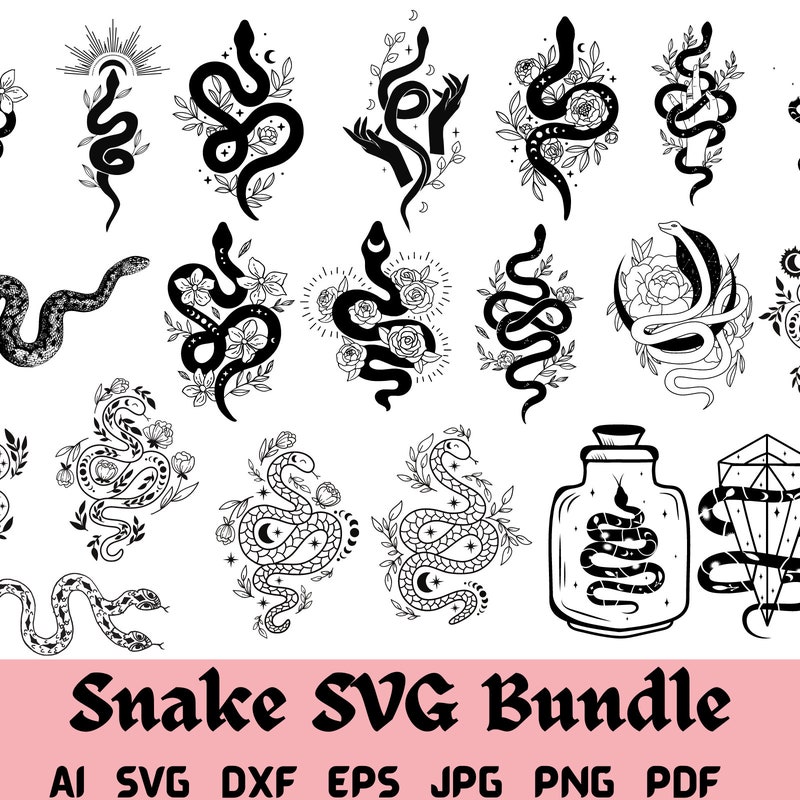 Snake Svg - Etsy