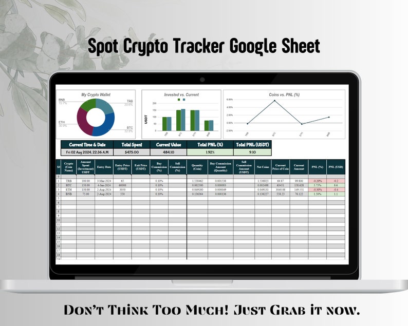 2024 Crypto Excel Template, Investment Tracking, Portfolio Tracking ...