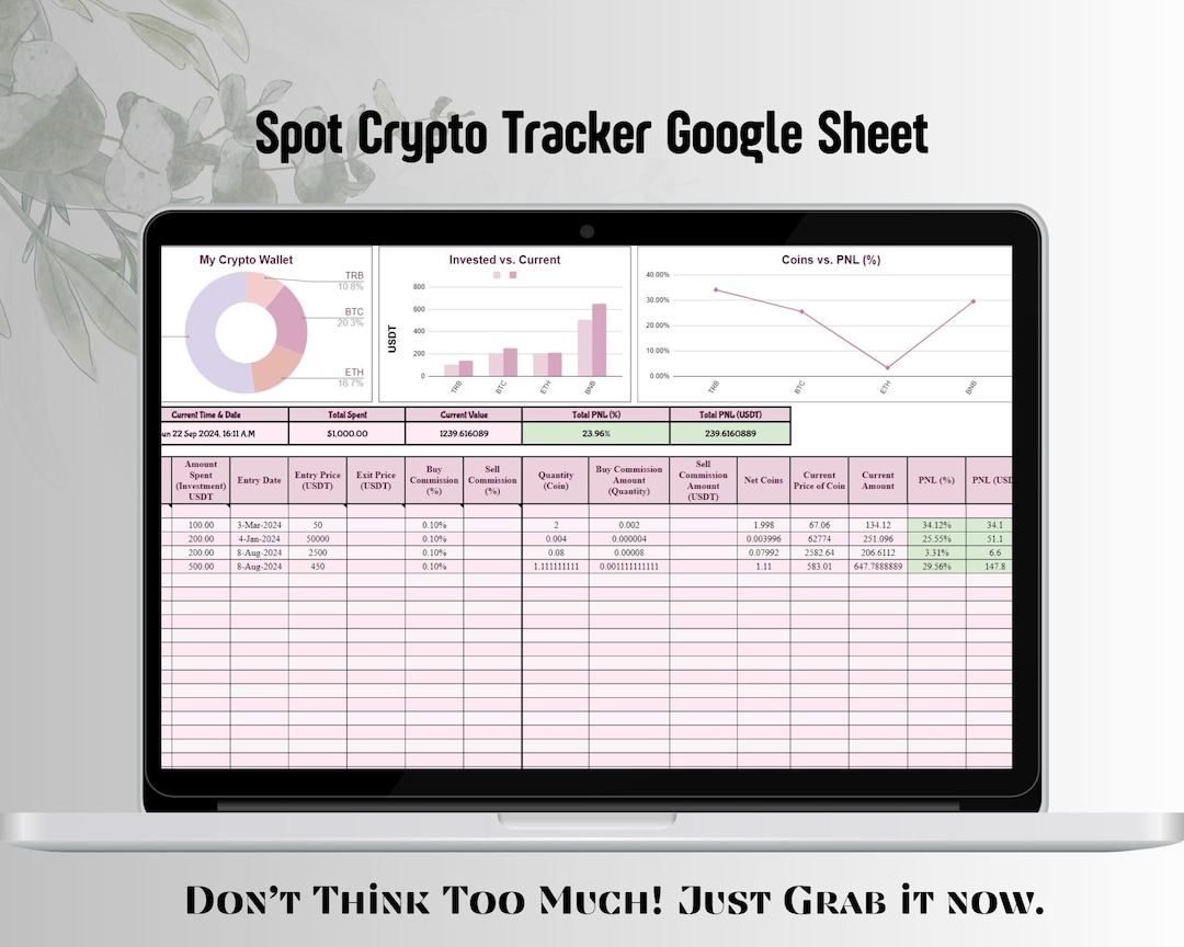 2025 Crypto Excel Template, Investment Tracking, Portfolio Tracking ...