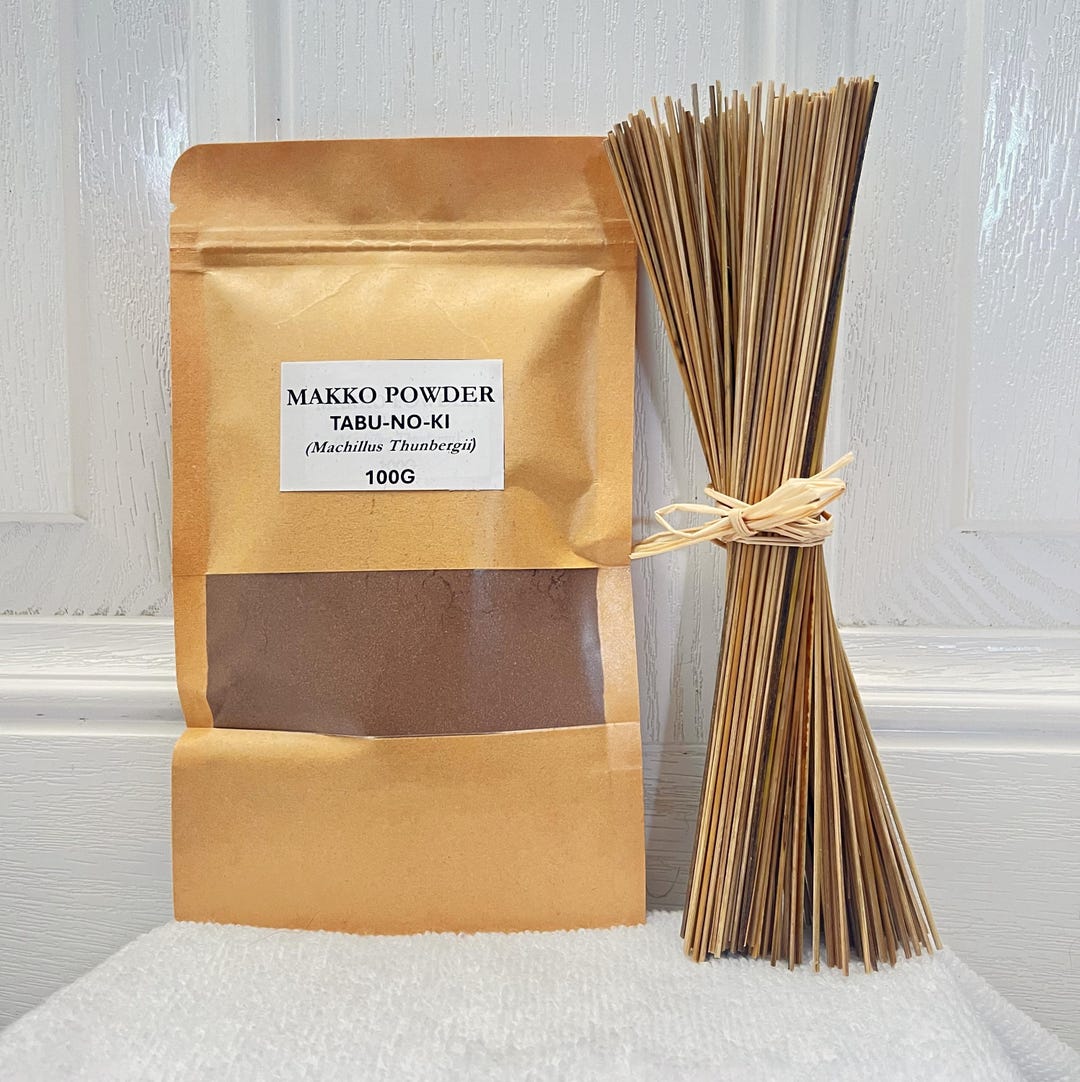 Makko Powder 100g/200g - Wooden Bamboo Sticks/incense Making Set - Etsy