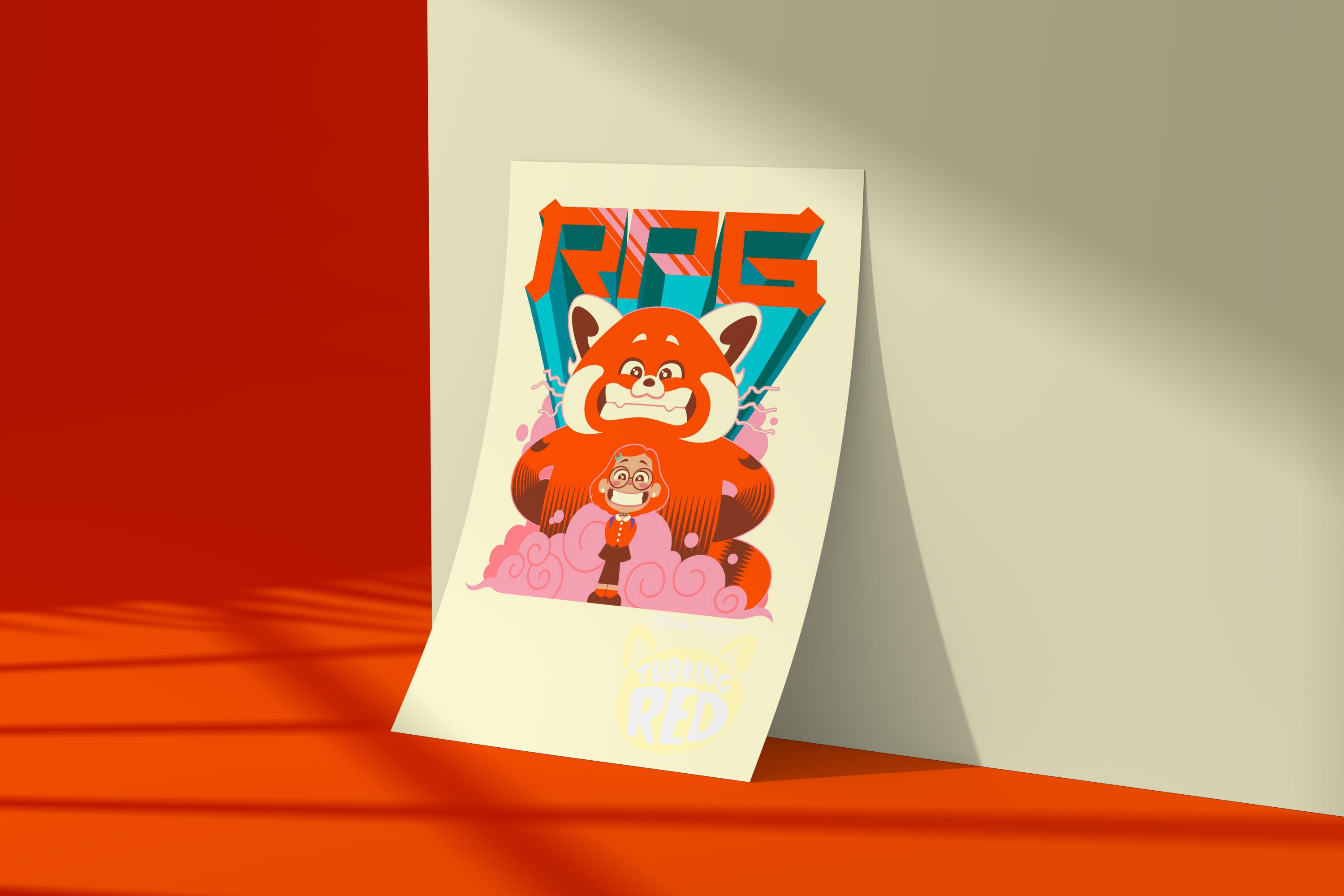 Turning Red Cartoon Film Series Disney Poster Wall Hanging Tepesteries ...